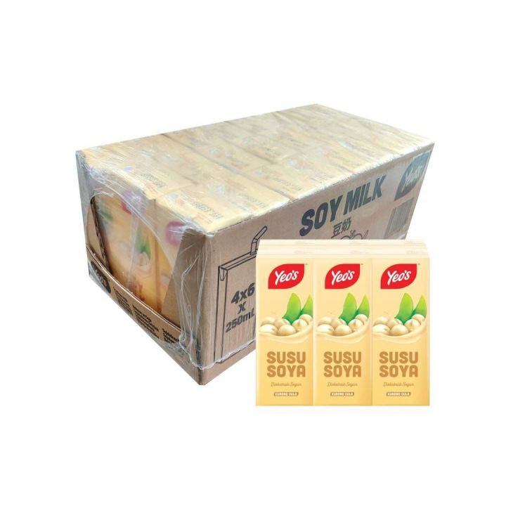 Yeos Soya Bean Milk Packet Drinks (4x6x250ml) | Lazada Yeos Soya Bean Milk Packet Drinks (4x6x250ml) | Lazada