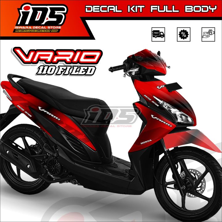 Stiker Vario 110 Fi Led Full Body Decal Vario 110 FI Led Full Body ...
