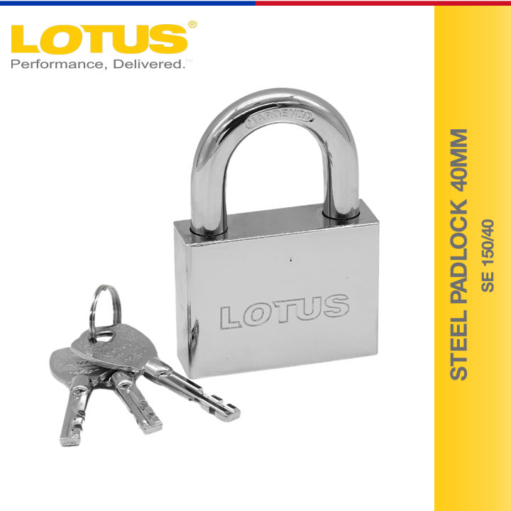 Lotus Steel Padlock 40MM | 50MM | 60MM | Long 40MM – Door Hardware ...