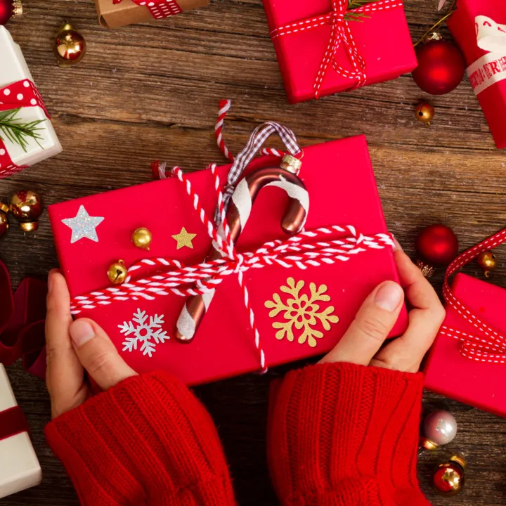 Glitter Snowflake Merry Christmas Stickers Xmas Theme Seal Labels Self ...