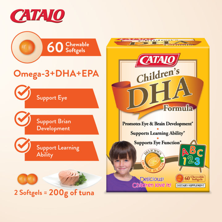 CATALO Children’s DHA Formula Support Brain Development | Improve Learning Ability, Support Eye ...