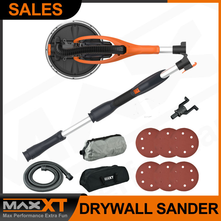 2-year warranty MAXXT 820W 215mm Electric Drywall Sander Machine With ...