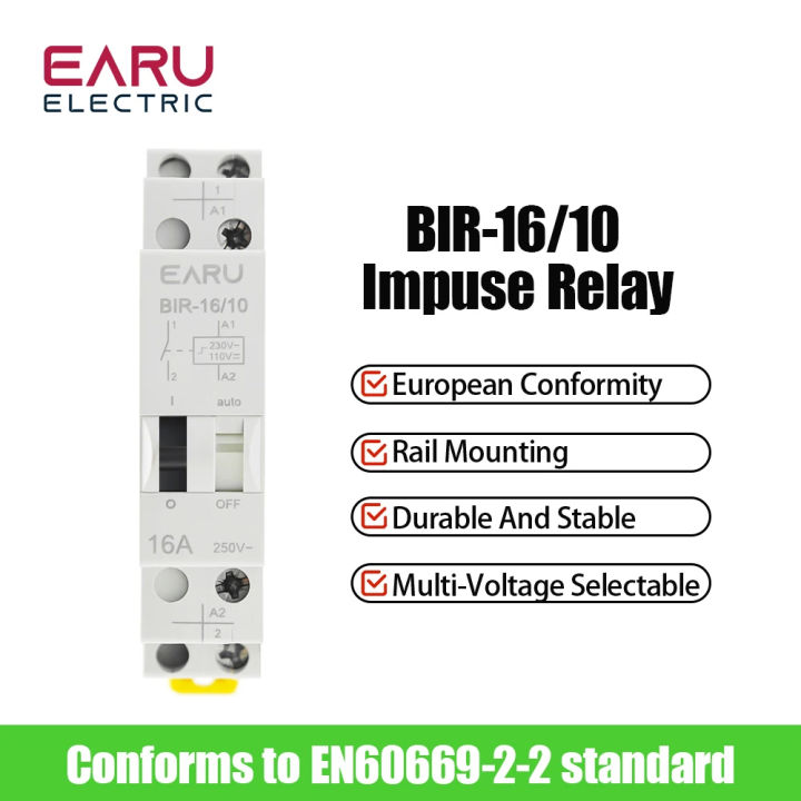 16A AC230V DC110V 24V Dual Voltage Impulse House Electric Pulse Auto ...