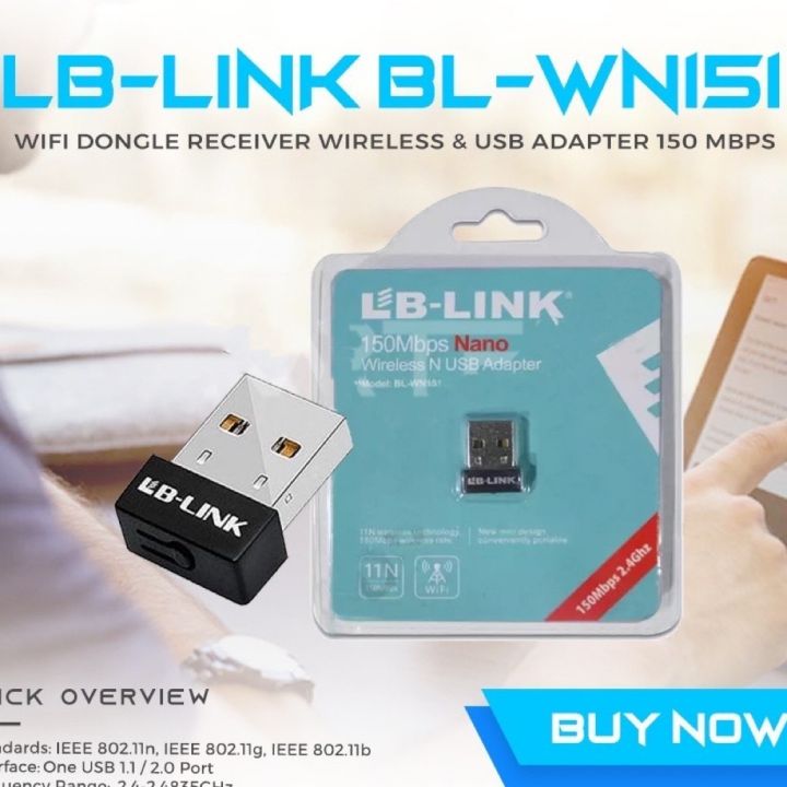 LB-LINK BL-WN151 WIFI Dongle receiver Wireless N USB Adapter 150 Mbps ...