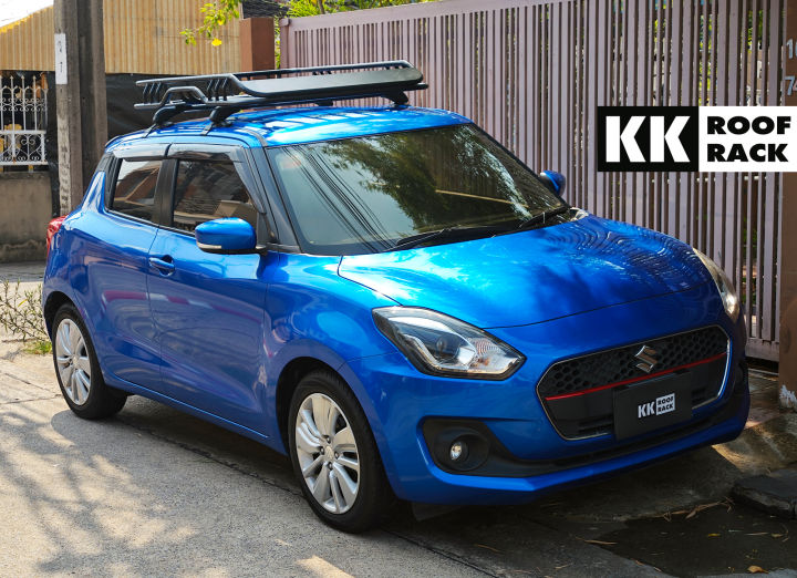 แร็คหลังคา พร้อมตะแกรงเหล็ก สำหรับ Suzuki Swift ทุกรุ่นปี A2L AZG RS ...