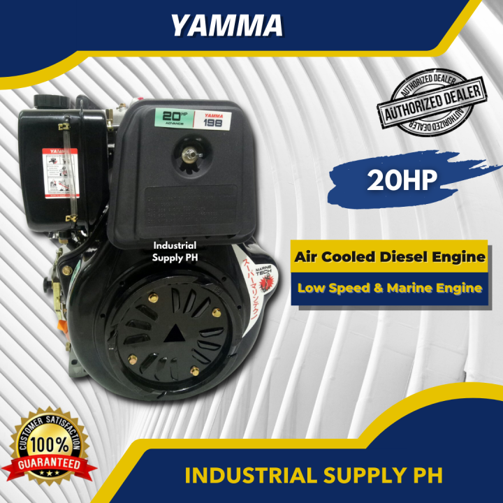 YAMMA Air Cooled Diesel Engine 20 HP (Low-speed and Marine Pulley ...