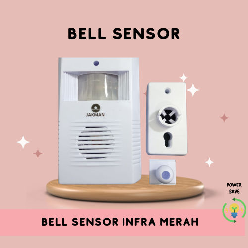 Bell sensor infra merah/Bell sensor gerak/Bell sensor rumah/Bell toko ...