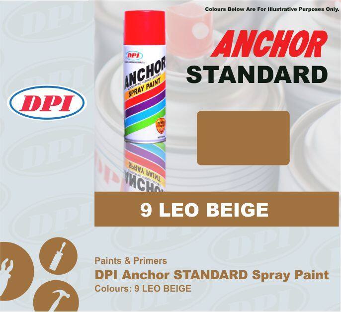 400 ML DPI STANDARD Anchor Spray Paint [ Colours: 9 LEO BEIGE ] | Lazada