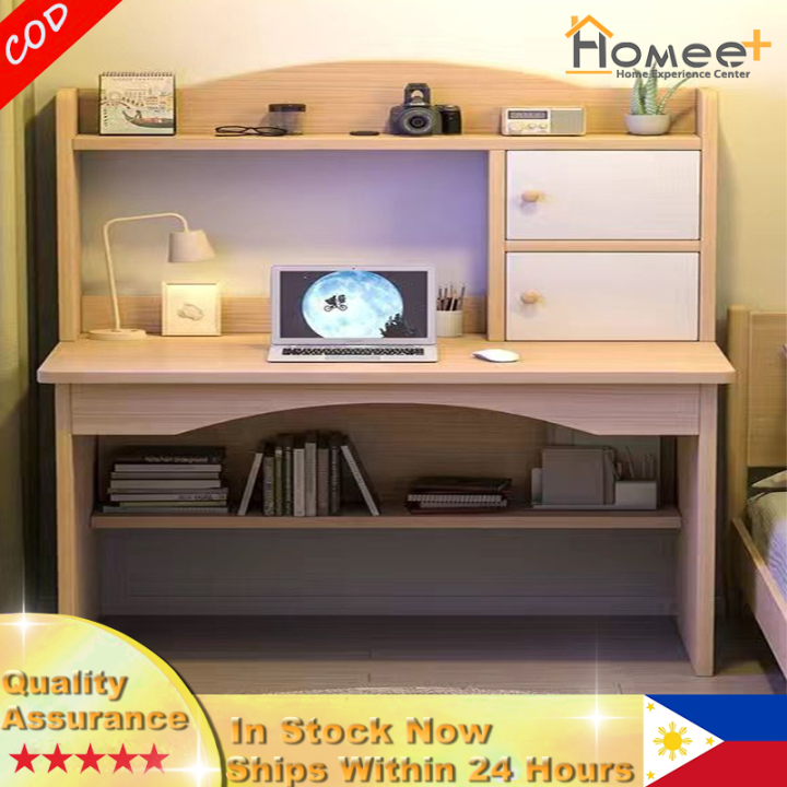 HOMEE Computer Desk With Bookshelf 2 IN 1 Dressing Table ...