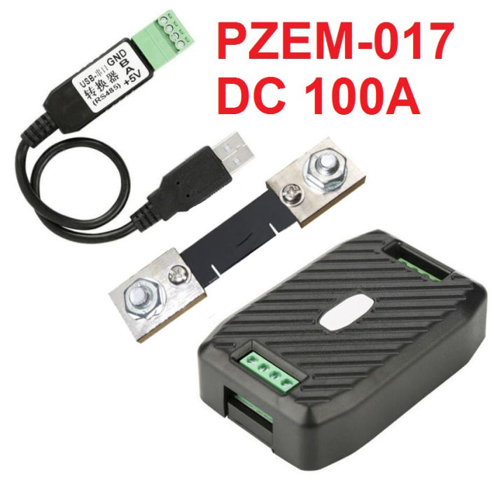PZEM-017 Energy Meter PEACEFAIR DC Voltage Current Power Energy Consumption Meter + RS485 ...