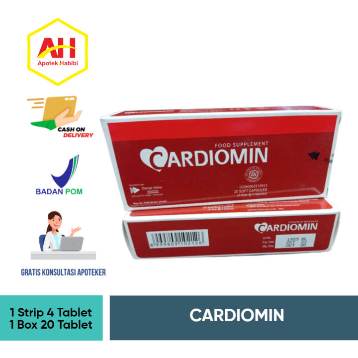 Cardiomin Soft Kardiomin Sopt Sovt 1 box isi 20 Tablet Obat Suplemen ...