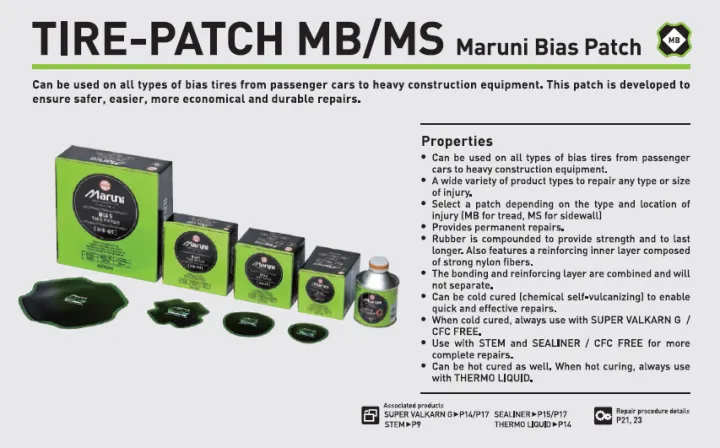 Maruni Bias Tire Patch MB04 | Lazada