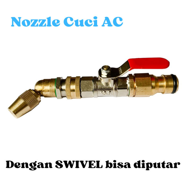 Nozzle Spray Semprotan Cuci AC di lengkapi swivel bisa diputar | Lazada ...