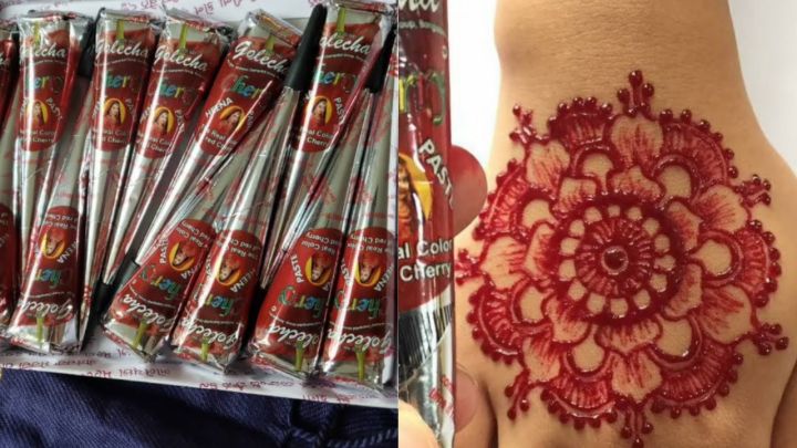 INAI GOLECHA RED CHERRY 1 CONE | HENNA KUKU MERAH PEKAT HALAL | HEENA ...