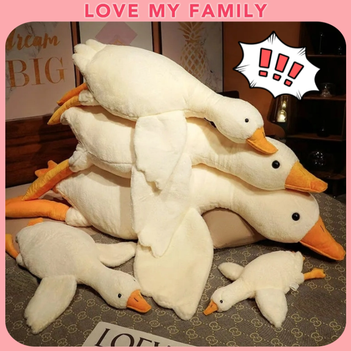 Cuddly Giant Goose Plush Toy Pillow 160cm - Soft & Comfy Animal Pillow ...
