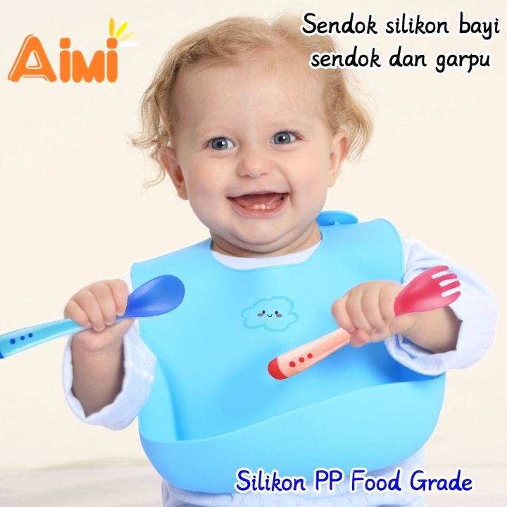 Sendok Makan Bayi Silikon / Sendok makan bayi / Sendok Makan Bayi ...
