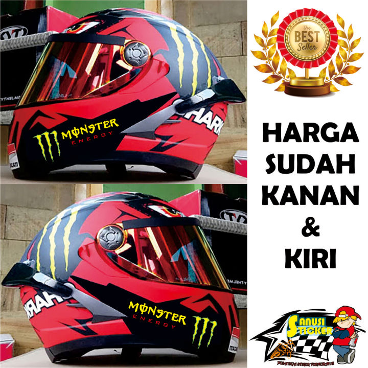 Stiker Helm - Stiker Decal Helm - Stiker Cutting Helm - Stiker Desain ...