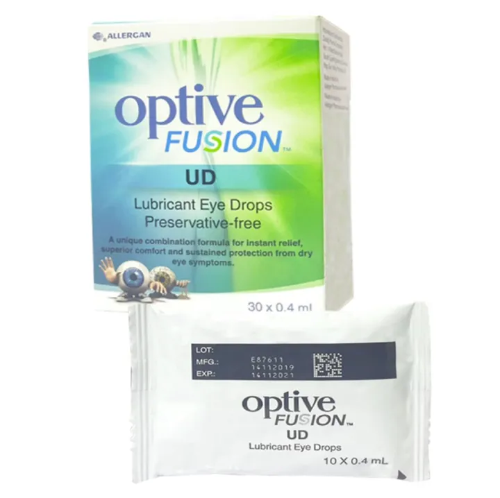 OPTIVE Fusion UD Lubricant Eye Drops 0.4ml 1 Box | Lazada PH