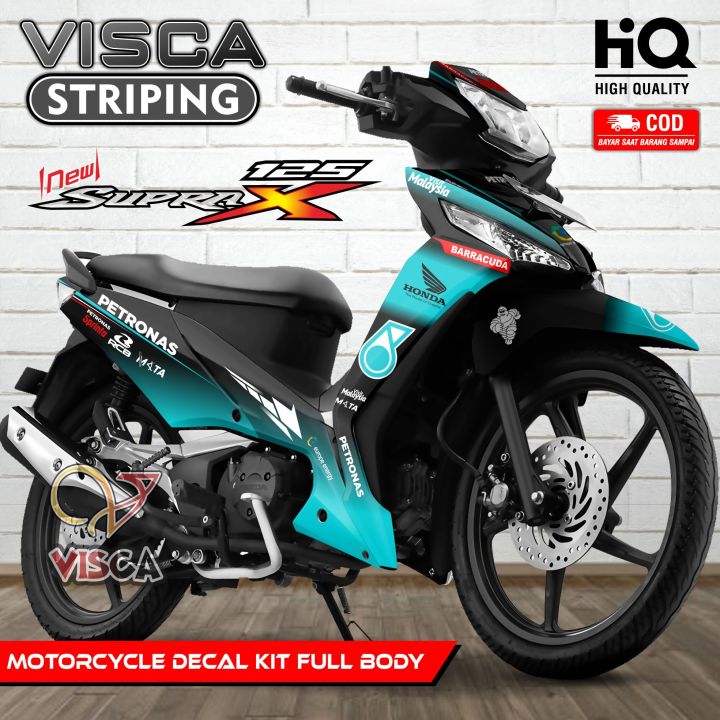 Stiker Striping Supra X 125 Fi New Full Body Variasi Petronas | Lazada ...