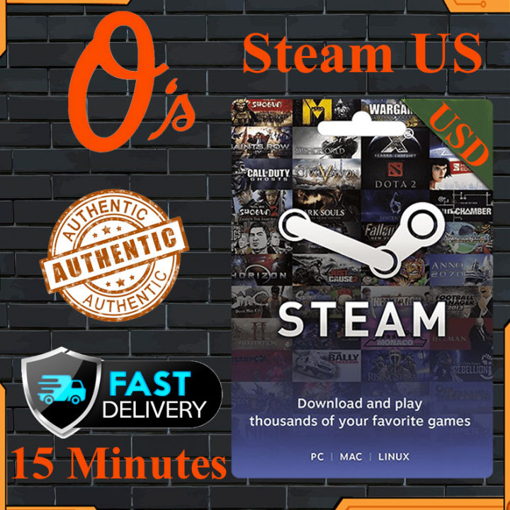 Steam US - 10, 20, 50, 75, 100 USD SWC - Steam Wallet Code for US ...