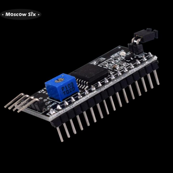 HW-061 IIC I2C อินเตอร์เฟสแบบอนุกรม LCD1602โมดูลตัวแปลงบอร์ดอะแดปเตอร์ ...