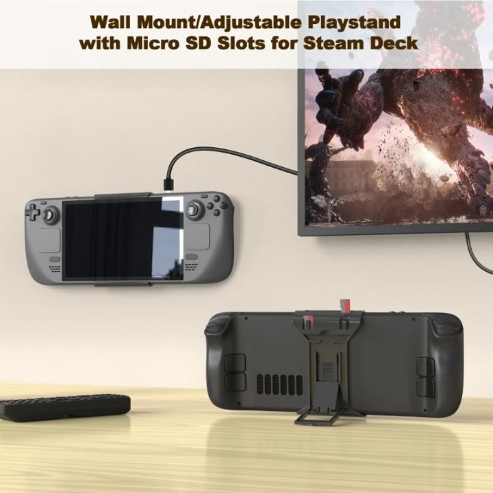 For Steam Deck Stand Storage Holder Bracket Cradle Game Console ...