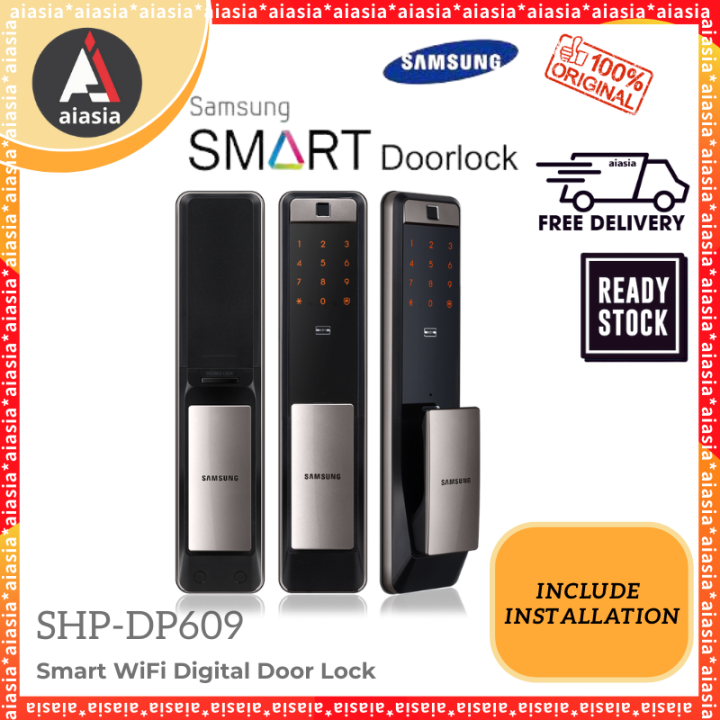 SAMSUNG SHP-DP609 Smart WiFi Digital Door Lock | Lazada