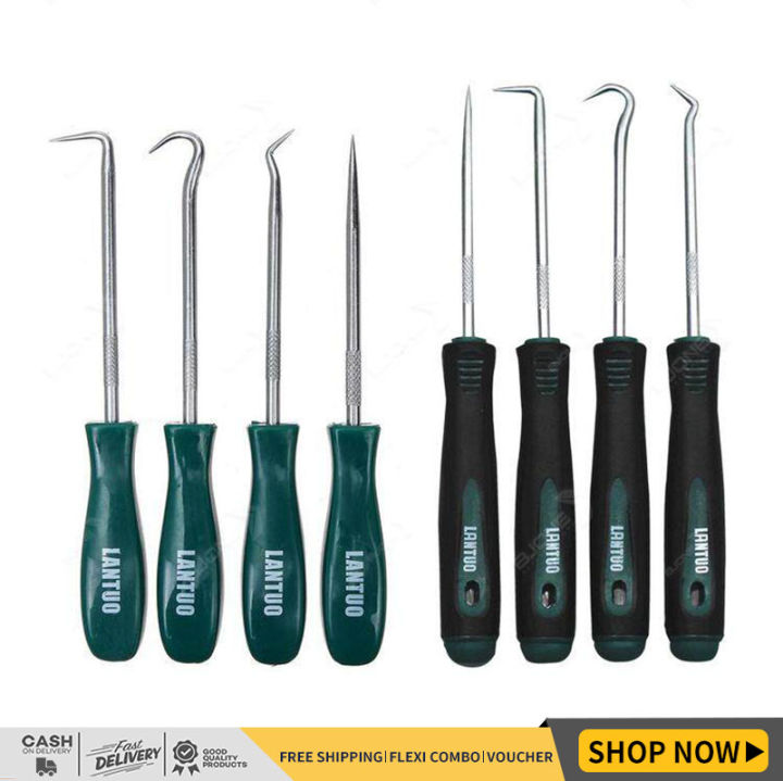 Oil Seal Removal Tool Kit 4PCS Car Pick And Hook Oil Seal Puller Screwdrivers Set Precision Pick ...