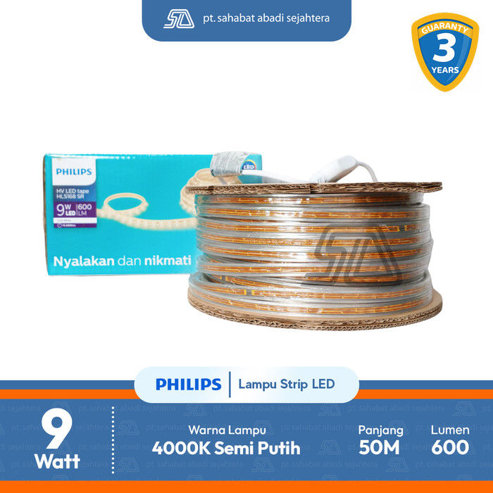 Philips Lampu Strip LED HLS168 50M 9W 840 Semi putih | Lazada Indonesia
