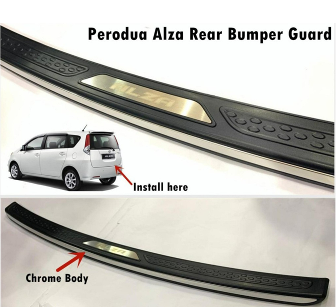 Perodua Alza Rear Bumper Guard | Lazada