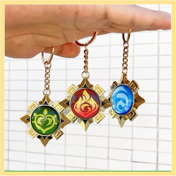 Genshin Impact Vision God's Eye Elements Keychain Natlan / Mondstat ...