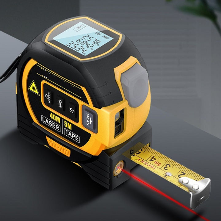 3 In 1 Laser Tape Measure Laser Rangefinder 60m 40m 5m Measuring Tape Distance Meter Ruler