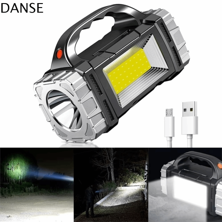 DANSE Waterproof Camping Flashlight Rechargeable Solar Charging ...