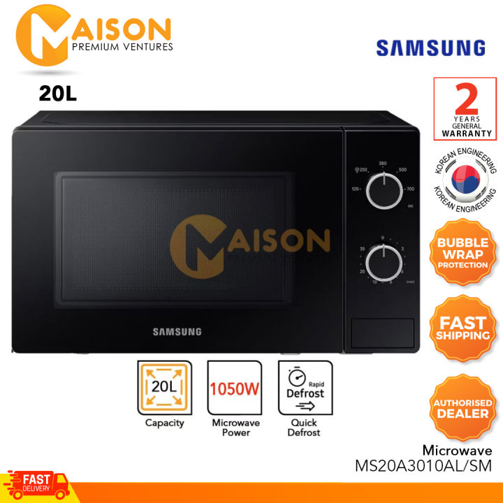 Samsung Basic MicrowaveOven 20L MS20A3010AL/SM (2 Years Warranty) | Lazada