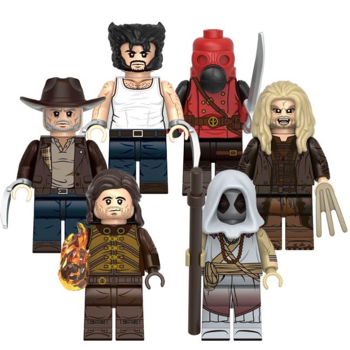 Super Hero Deadpool & Wolverine Movie Collection Mini Building Block ...