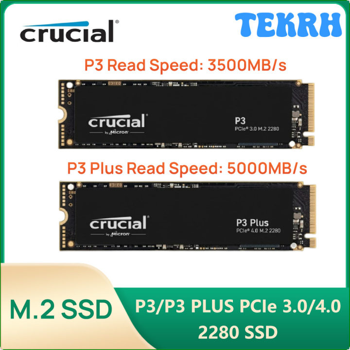 TEKRH Crucial P3 P3 Plus 500GB 1TB 2TB 4TB 2280 PCIe 3.0 4.0 NVMe M.2 ...