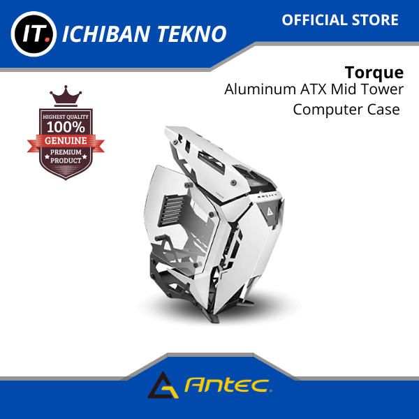 ANTEC Torque WHITE/BLACK EATX/ATX/mATX/ ITX Mid Tower PC Chassis ...