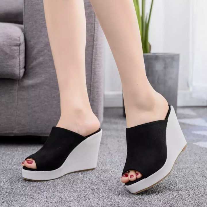 WEDGES CANTIK STYLE POLOS | Lazada Indonesia