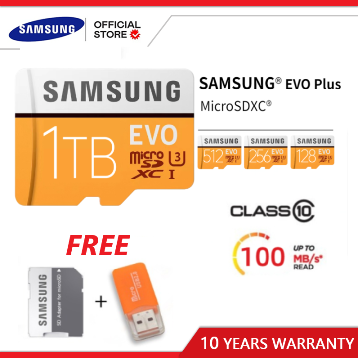 SAMSUNG memory card EVO PLUS 64GB 128GB 256GB 512GB 1TB Class10 64GB TF ...