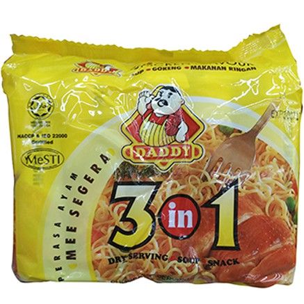 5 PACK EXP MARCH 2026 (HALAL) Mee Daddy Instant Noodle / Mee Segera 3 ...