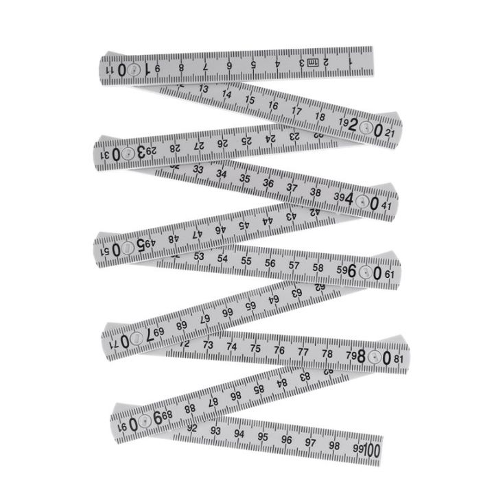 yingke 1m 2m 10-parts Folding Carpenters Ruler Lightweight Compact ...