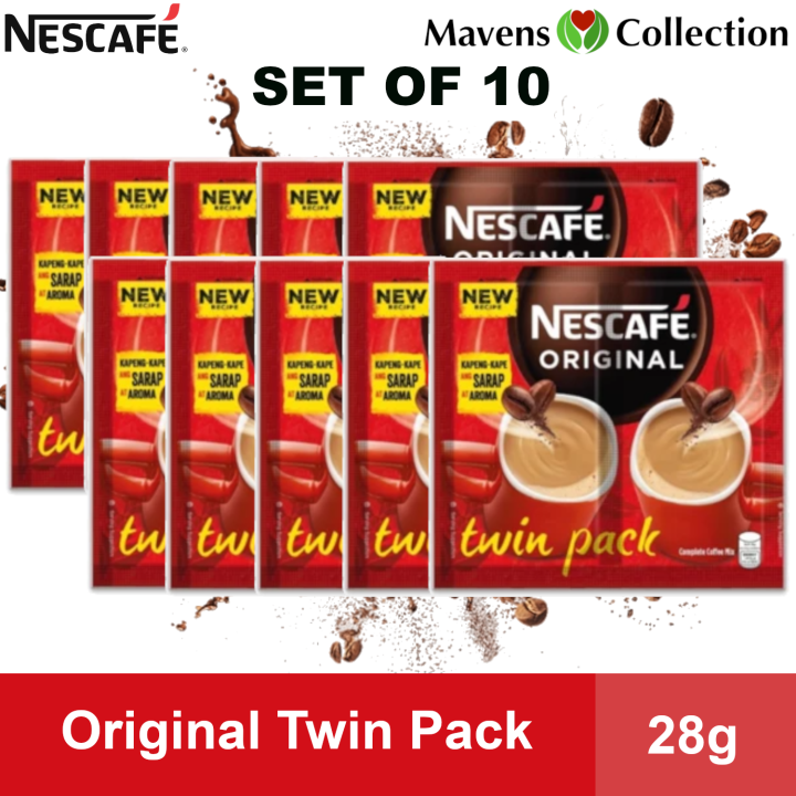 Nescafe Original 3-in-1 Coffee Twin Pack (set of 10) by MAVENS ...