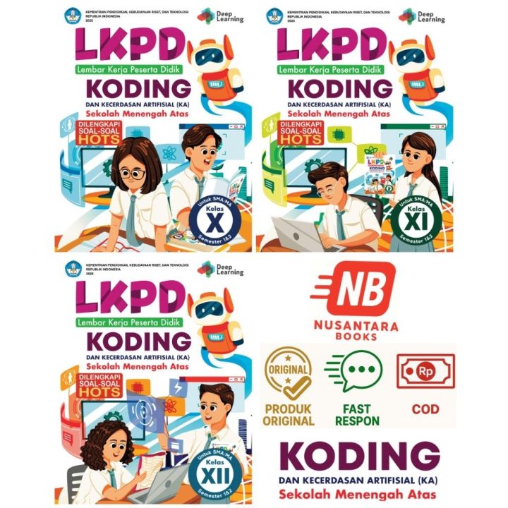 LKPD Koding & Kecerdasan Artifisial (KA) SMA Kelas 10 , 11 , 12 ...
