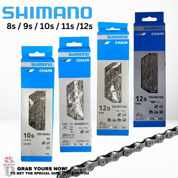 SHIMANO DEORE CHAIN 9s/10S/11S/12S CHAIN FOR MOUNTAIN BIKE | Lazada PH