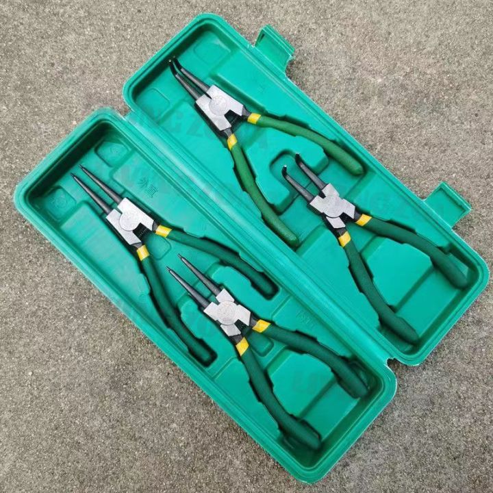 4 pcs Tang Circlip tang snap ring set 7 Inch Set Tang Circlip Bengkok ...