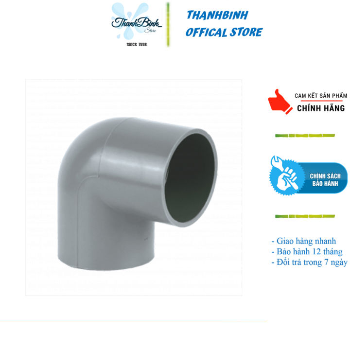 CÚT GÓC VUÔNG 110 PVC/ CO/ NỐI GÓC 90 ĐỘ PHI 110 MM- NHỰA TIỀN PHONG ...