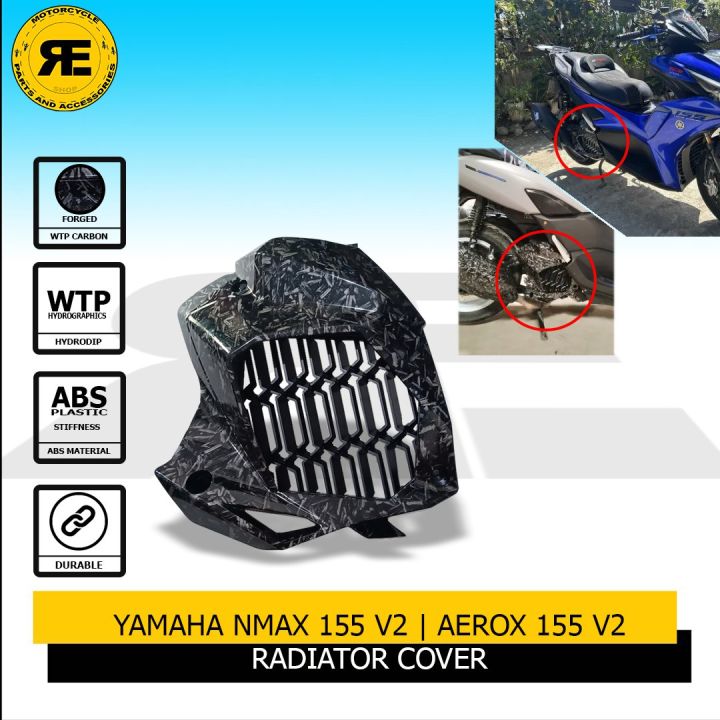 YAMAHA NMAX 155 V2 RADIATOR COVER | AEROX 155 V2 RADIATOR COVER FORGED ...