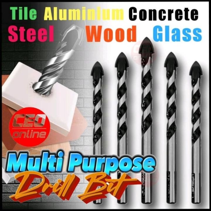 CEO 🇲🇾 Multi Purpose Material Drill Bits Ceramic Tile Masonry Glass ...
