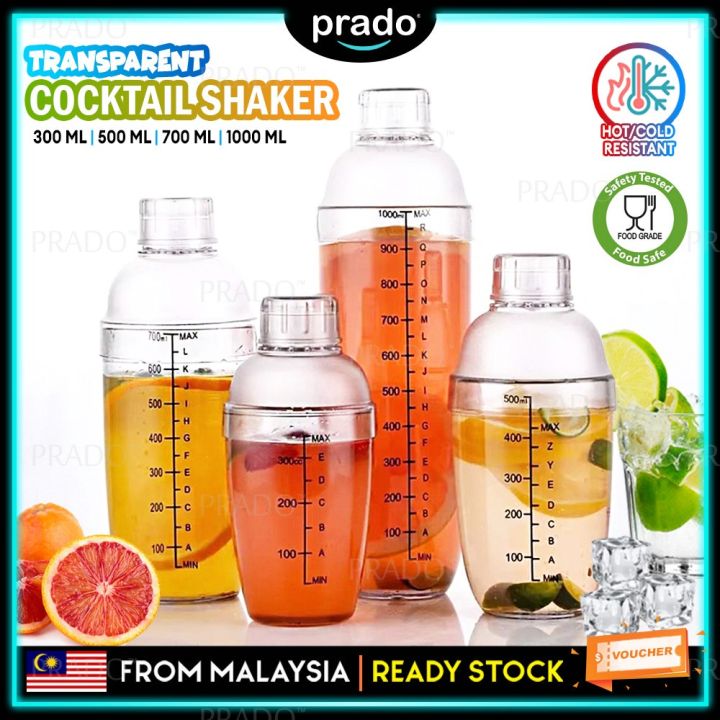 PRADO MALAYSIA Cocktail 300ml/500ml/700ml/1000ml Shaker Bar Home ...