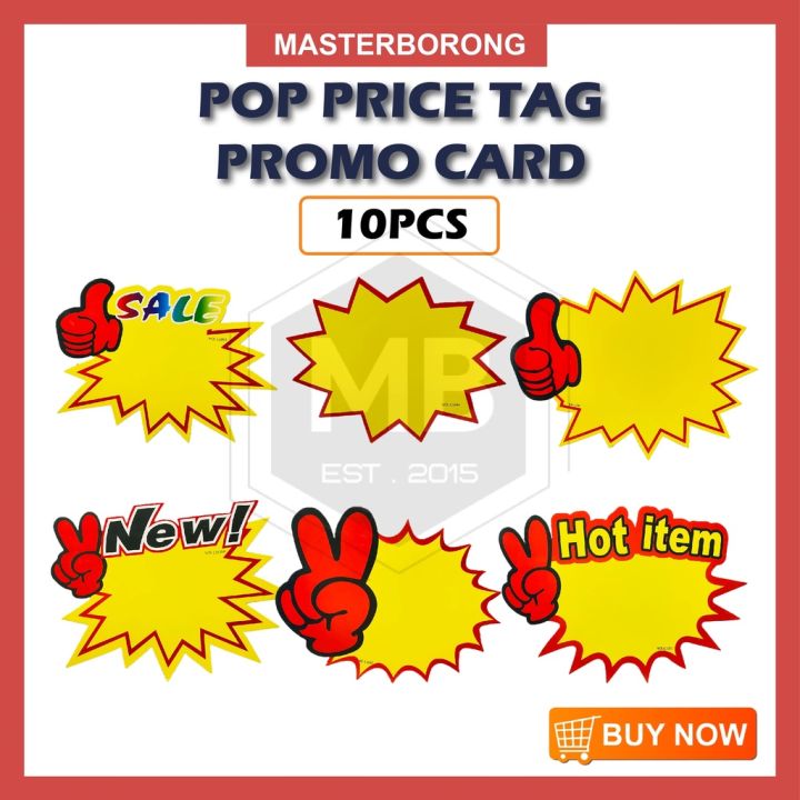 masterborong Pop Card Price Tag / Promotion Tags / Hot Selling / New ...
